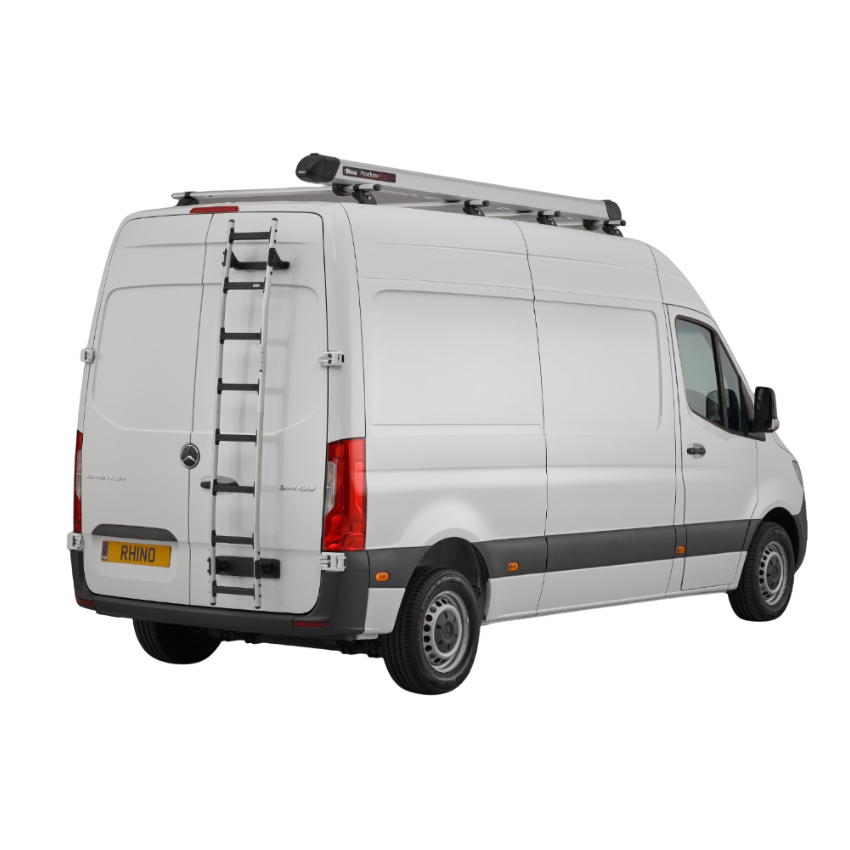 Rhino Products - Aluminum Ladder - Ladder for double rear doors van